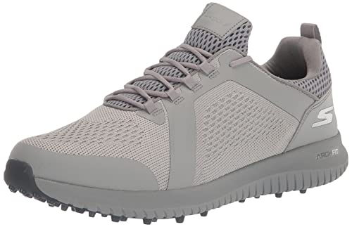 Skechers Men's Max Rover 2 Arch Relaxed Fit Spikeless Golf Shoe Sneaker, Gray, 11.5