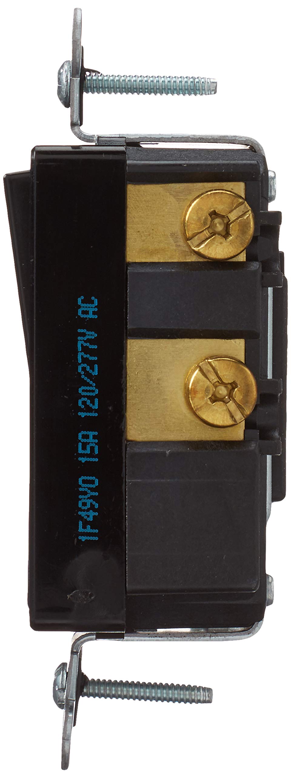 Leviton 5604-2E 15 Amp, 120/277 Volt, Decora Rocker 4-Way AC Quiet Switch, Residential Grade, Grounding, Black