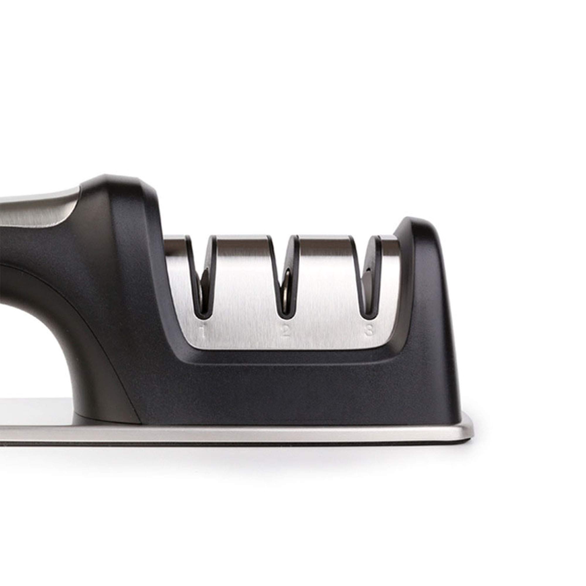 Luxware Kitchen Knife Sharpener - 3-Stage Knife Accessory Sharpening Tool Helps Repair, Restore and Polish Blades