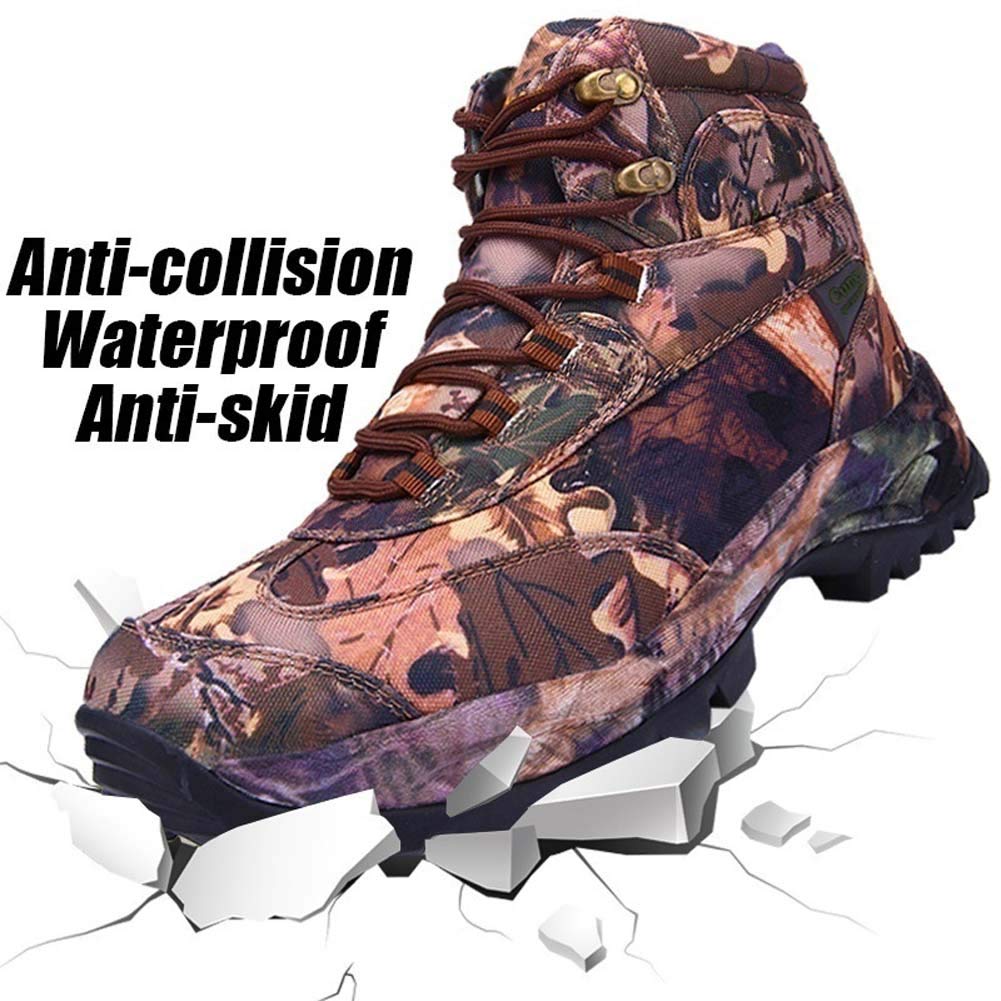 Men's Fishing Boots Tactical Boots - Breathable Ankle High Camouflage Hiking Boots Anti Collision Military Boots C-40
