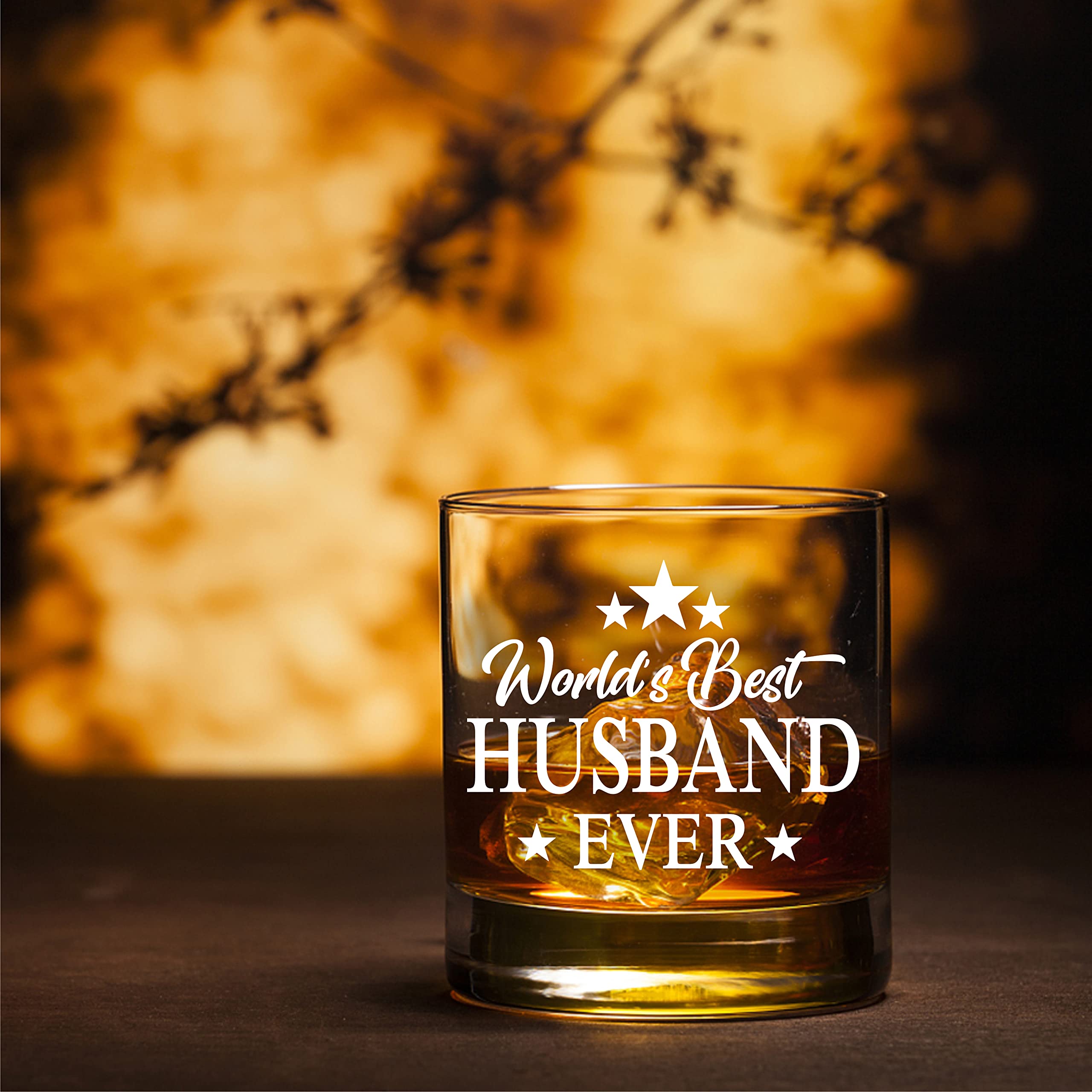 Perfectinsoy Husband Whiskey Glass Gift Box, Gift for Husband from Wife, Husband Present from Wife