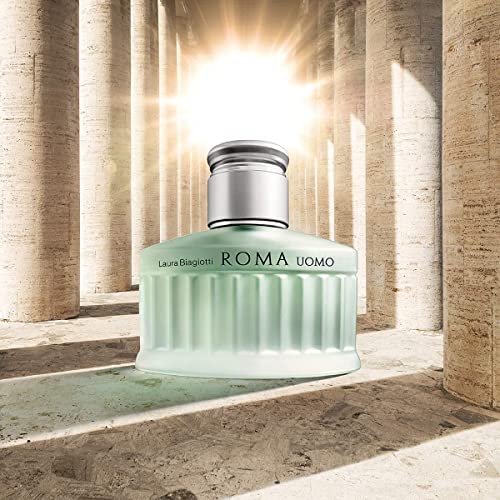Laura Biagiotti - Roma Uomo Cedro - Sweet & Bitter Scent - Top Notes of Geranium, Vanilla, and Cascalone, 2.5 oz Eau de Toilette for Men