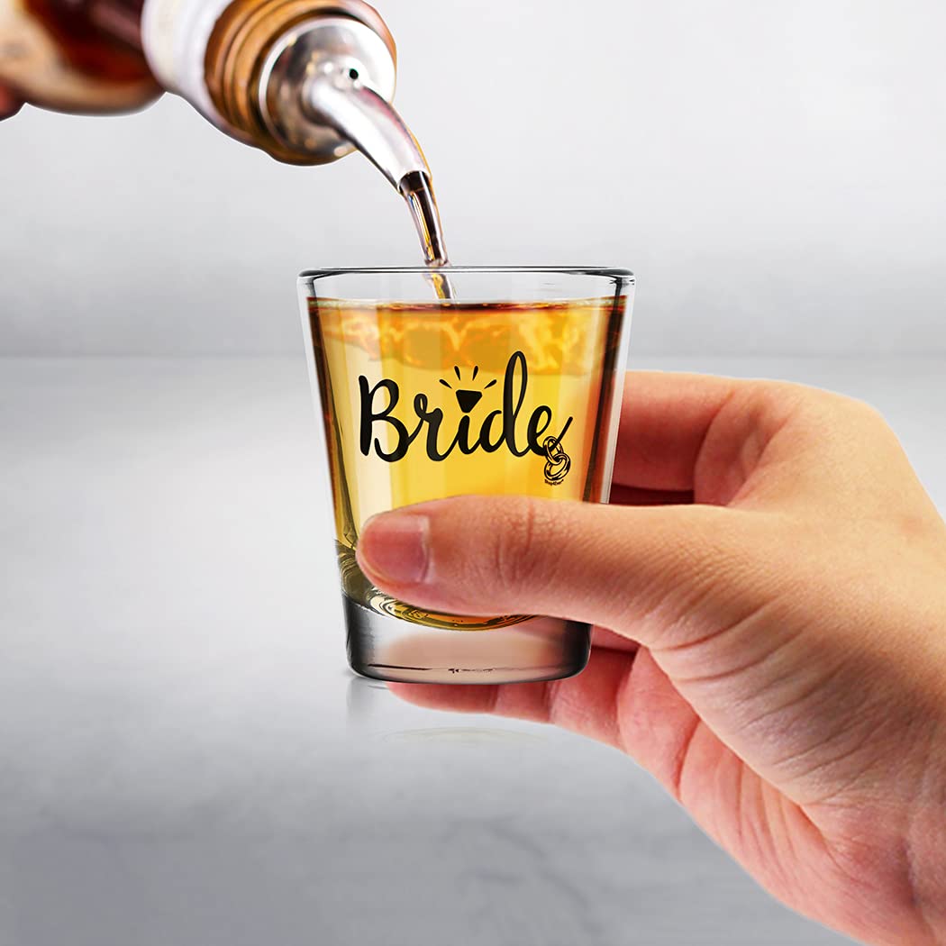 shop4ever Bride and Bride's Drinking Team Member Xoxo Shot Glasses 7 Pack (7)