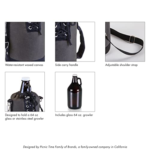 PICNIC TIME Black Chicago Bears Growler Tote with 64oz. Growler
