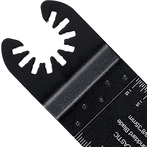 Oscillating Multi tool Saw Blades 25 pc Quick Release Tool kit for Wood Plastic Soft Metal Cutting Quick Release Saw Blades Compatible with Fein Multimaster Bosch Makita Milwaukee Rockwell Ryobi