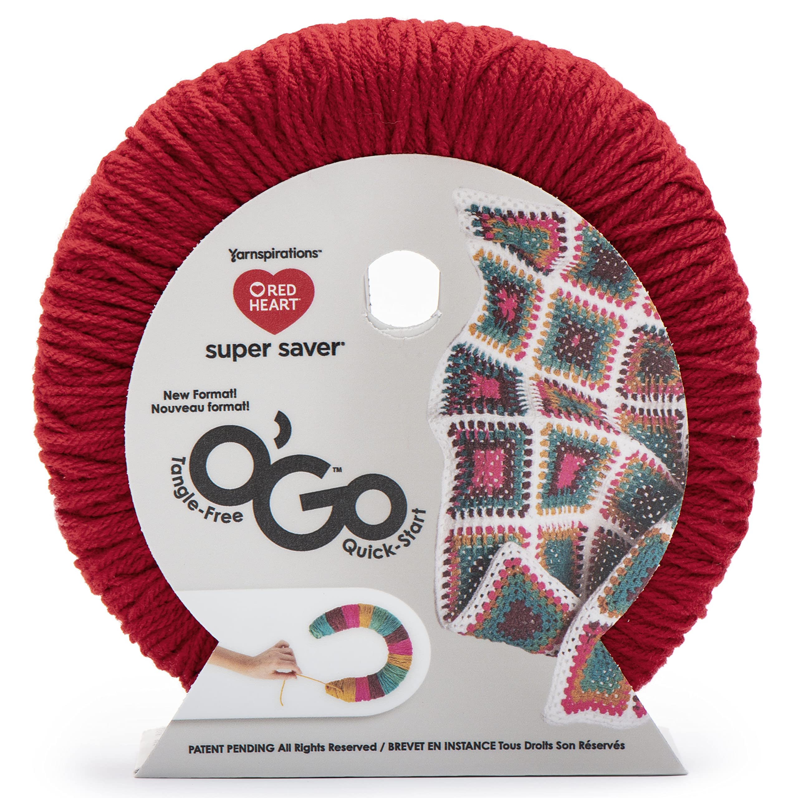 Red Heart Super Saver O'Go Yarn (198g/7 oz), Cherry