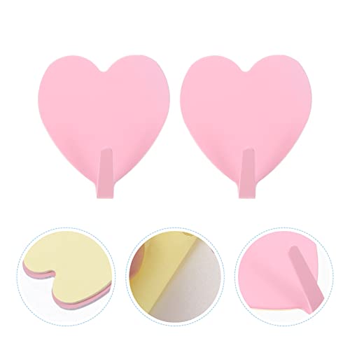 Zerodeko Ceiling Hooks 12Pcs Heart Shaped Wall Hooks Metal Decorative Cute Hook Adhesive Wall Hook Key Hat Towel Hooks Coat Wall Hangers for Home Kids Room Decoration 1 Ceiling Hook