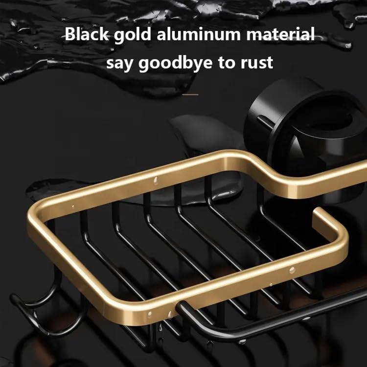 Luxuy Aluminum Sink Drain Rack Sponge Storage Faucet Holder Soap Drainer Shelf Basket