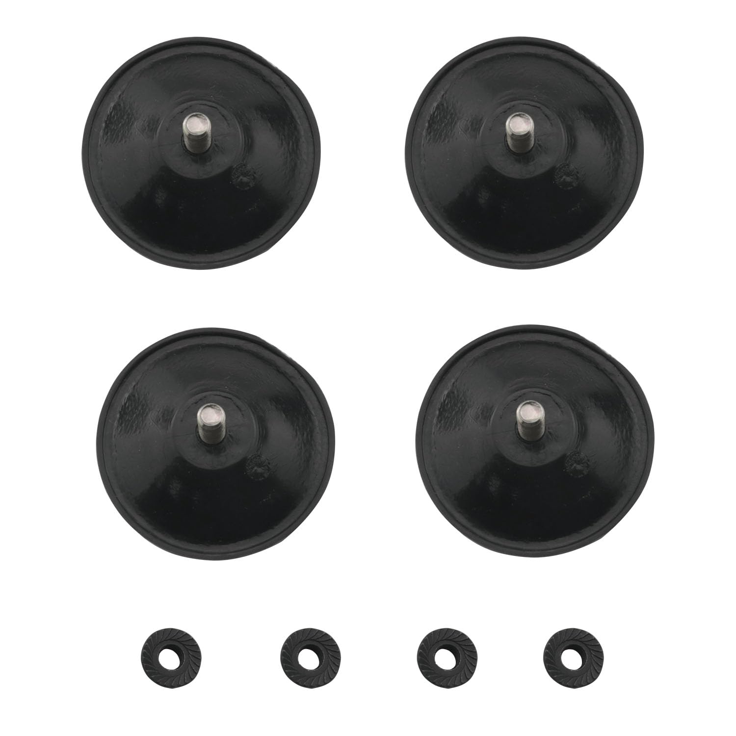 YHXiXi 4PCS M6 x 14 Strong Thickened Sucker Suction Cup Clear PVC Sucker Pads Strong Adhesive Glass Suction Holder