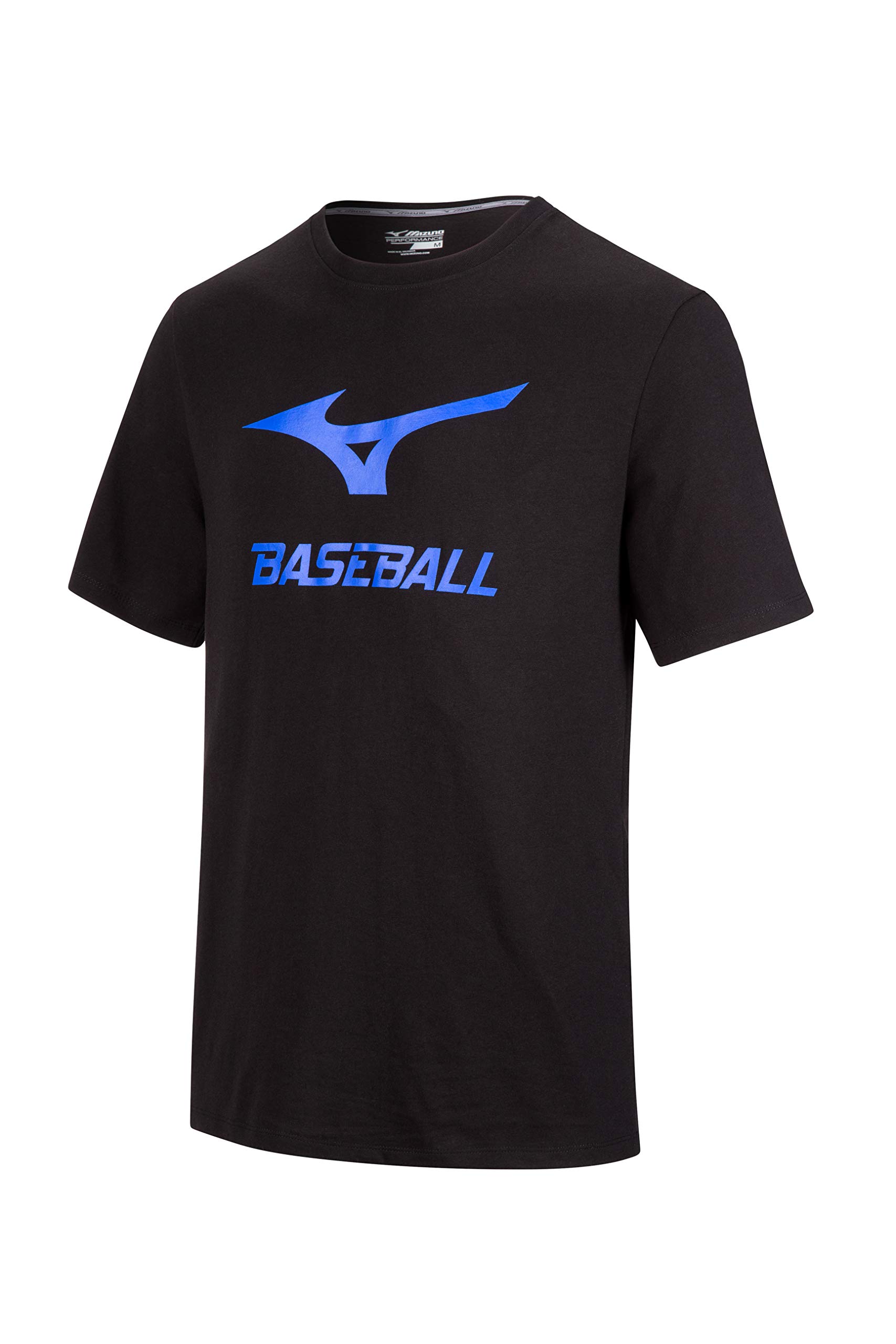 Mizuno Baseball Graphic Tee, Black, Small