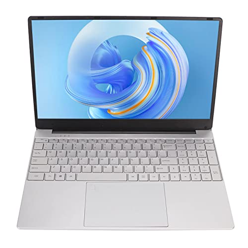 YEmirth 15.6in Laptop LPDDR4 16GB M.2 512G FHD Screen Silver Laptop Computer with Backlit Keyboard 100‑240V[B1]