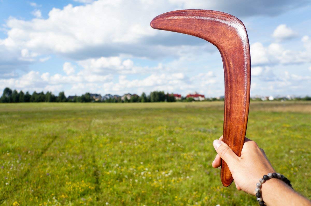 Premium Wooden Boomerang "Dark Brown Cedar" | Custom engraved | Personalized wooden gifts | 100% returns! | Made of wood | Premium gift