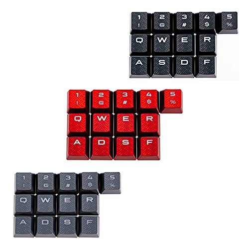 Mechanical Keyboard keycaps Non-Slip Design Backlit OEM Cherry MX keycaps FPS keycaps Professional Gaming keycaps(Black)