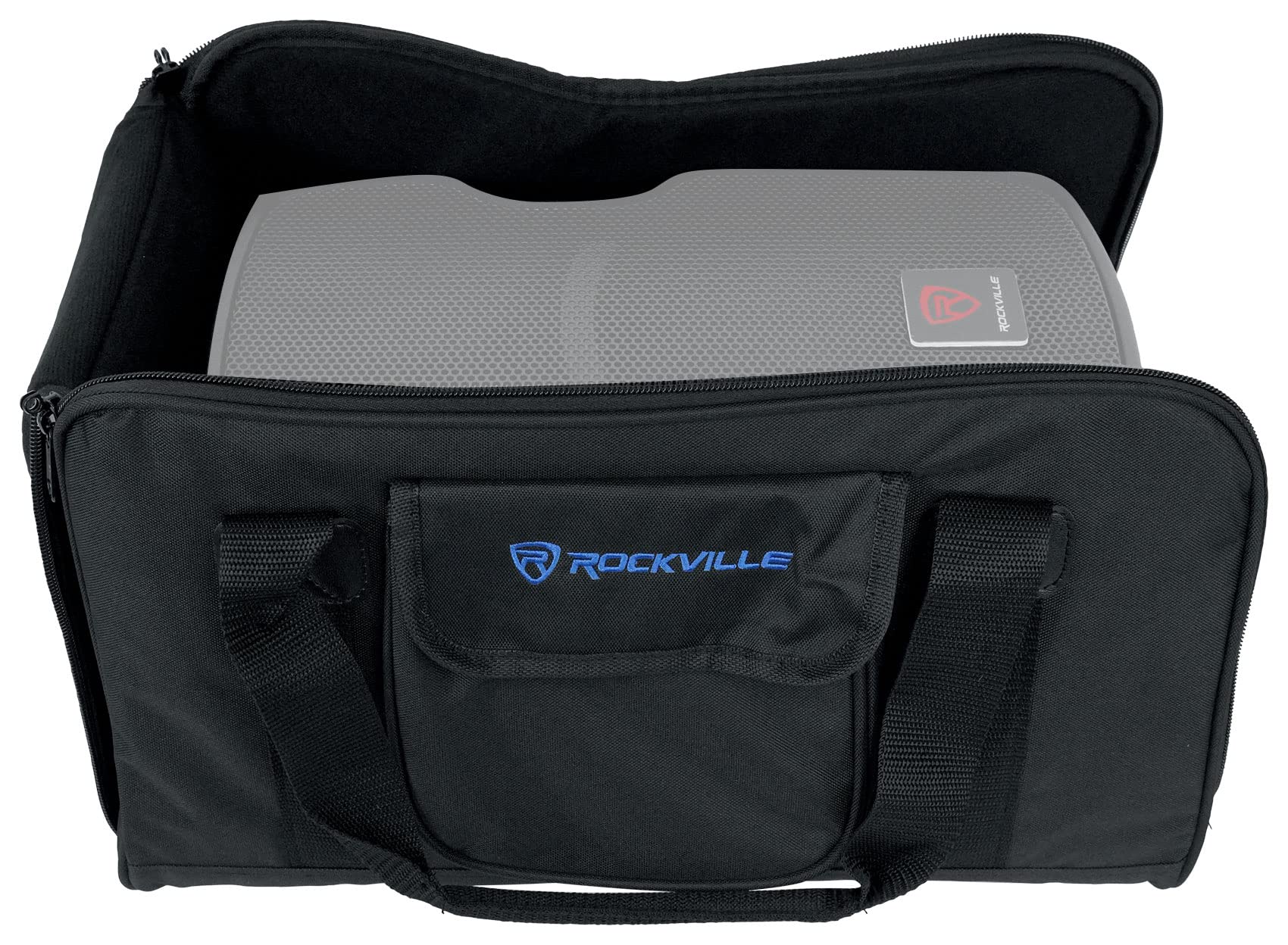 Rockville TB80 Lightweight Rugged Bag Carry Case for 8" DJ PA Speakers