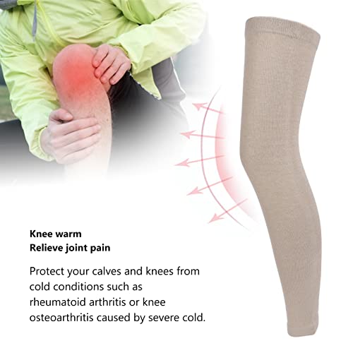 Pwshymi Wool Knee Sleeves, Knee Warmer Wool Products Prevent Arthritis Prevent Injuries for Ride Motorcycle for Athlete