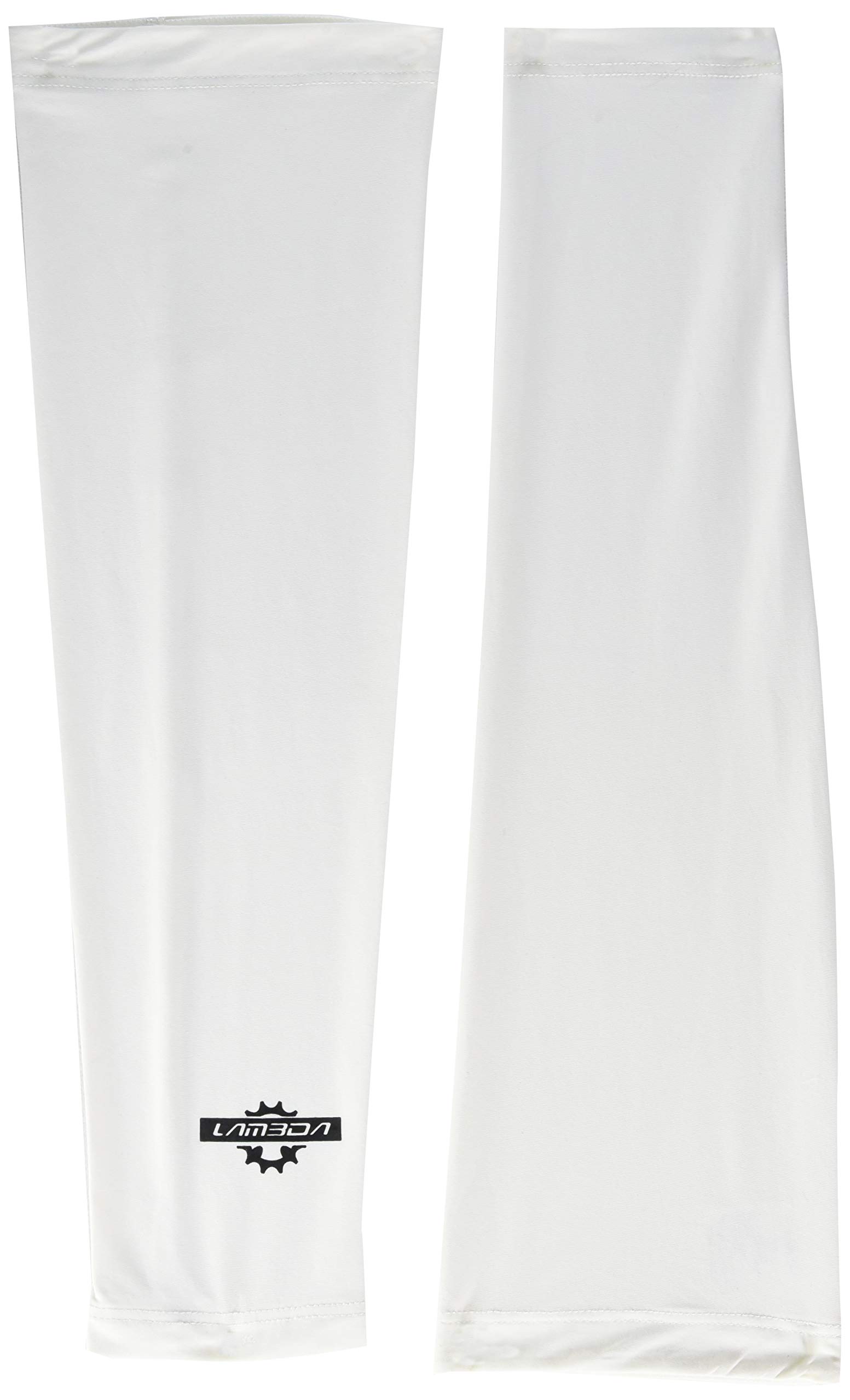Lameda UV Cycling Sleeves Black Arm Sleeves Running Arm Cover UV Protection (A2-White, M/L)