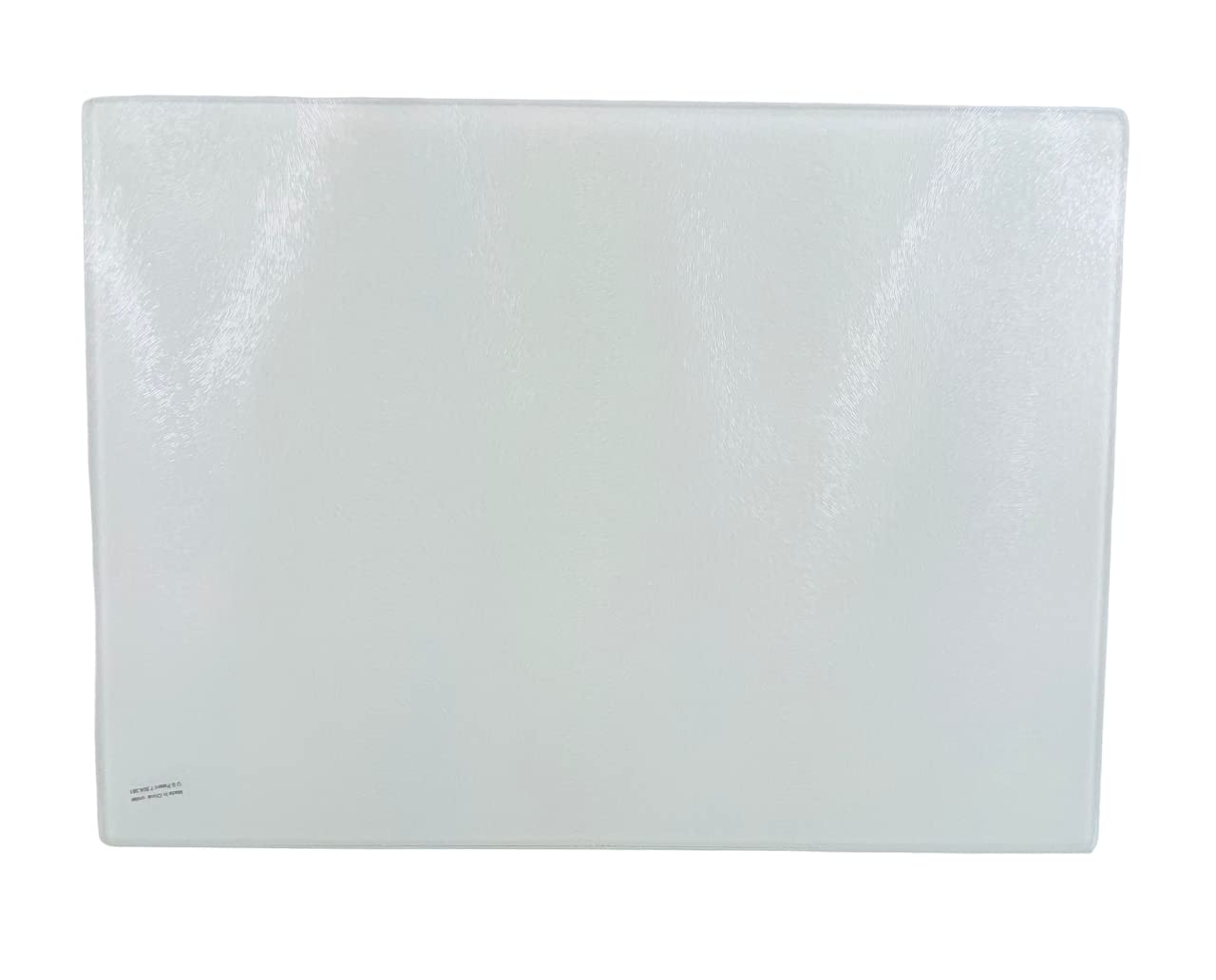 Rectangle Glass Tempered Cutting Board for Kitchen Dishwasher Safe, Rectangle Chopping Board with Rubber Feet, Small Frosted Countertop Tray 39cm x 28.5cm