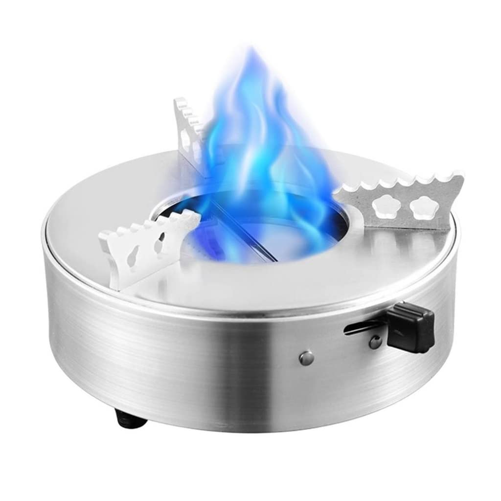 SEASD Stainless Steel Camping Solid Liquid AlcoholSs Stove Burner Outdoor AlcoholS Cooker Tool