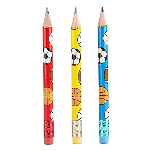 Madisi Golf Pencils with Eraser, 2 HB Half Pencils, 3.5" Mini Pencils, Pre-Sharpened, colorful pencils, 96 Count