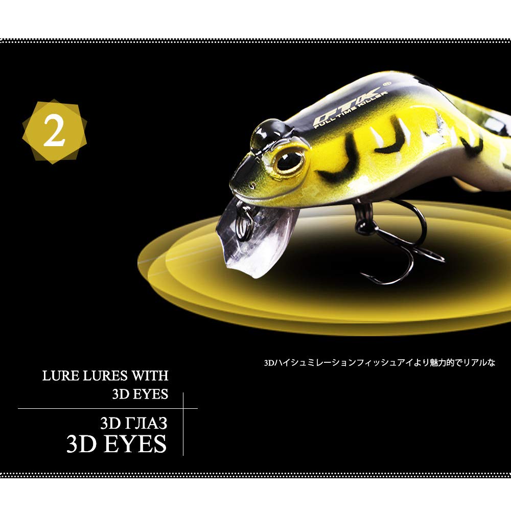 LOVEPET Bionic Fishing Bait,Ray Frog Fake Bait, Lures Bait,Fat Frog, Fishing Tackle,6 Pcs