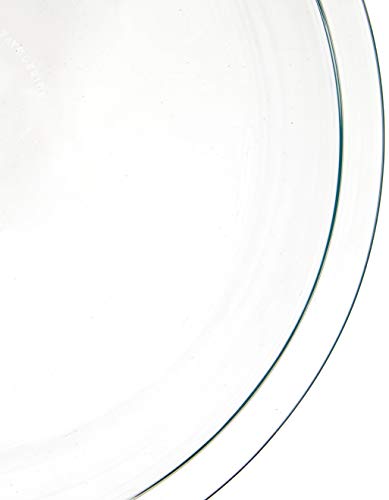 Pyrex 6001003 Glass Bakeware Pie Plate 9" x 1.2" Pack of 2, 5.2, Clear