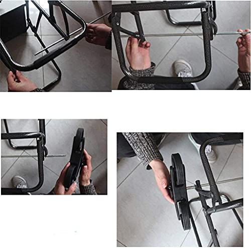 Shopping Trolley on Wheels Multi Function Shopping Cart Portable Collapsible Bag Small Trailer Luggage Cart Travel Trolley Storage Hand Trucks,H ,