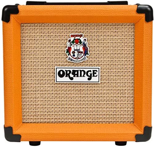 Orange PPC108 1x8” Closed-Back Speaker Cabinet Bundle with Orange MT20 Micro Terror Amp Head, Orange Woven Guitar Cable, Speaker Cable and Liquid Audio Polishing Cloth (5 Items)