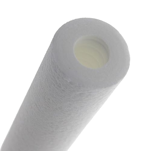 Tier1 10 Micron 20 Inch x 2.5 Inch | 4-Pack Spun Wound Polypropylene Whole House Sediment Water Filter Replacement Cartridge | Compatible with Pentek PD-10-20, Hydronix SDC-25-2010, Home Water Filter