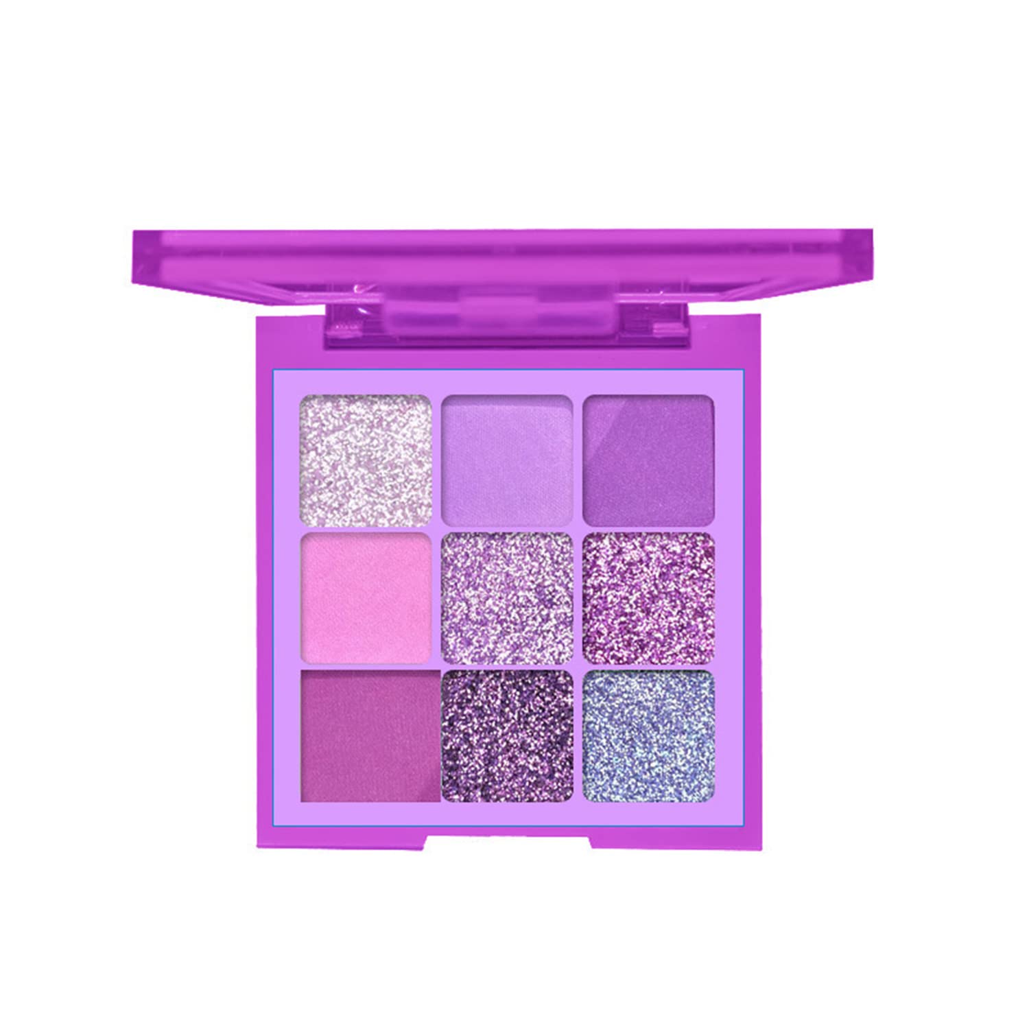 MAEPEOR Jam Purple Eyeshadow Palette 9 Colors Stunning Matte Glitter Eyeshadow Palette Longlasting Waterproof Shimmer Eye Shadow for Girls and Women (Set 3, Jam Purple)