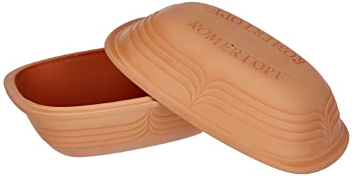 Römertopf Clay Roaster | Modern Look | Non-Stick Dutch Oven | Healthy Clay Pot Cooking | Clay Baker | Versatile Cooking Vessel - 3.2 qt (3 liters) For up to 4 People