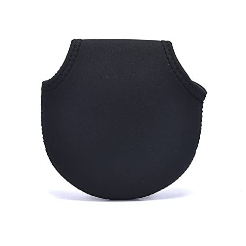 SOLBUM Baitcasting Fishing Reel Cover Black Protective Bag for Baitcasting Reel Fishing Accessories Tools Fly Reel Case (Color : Black A1)