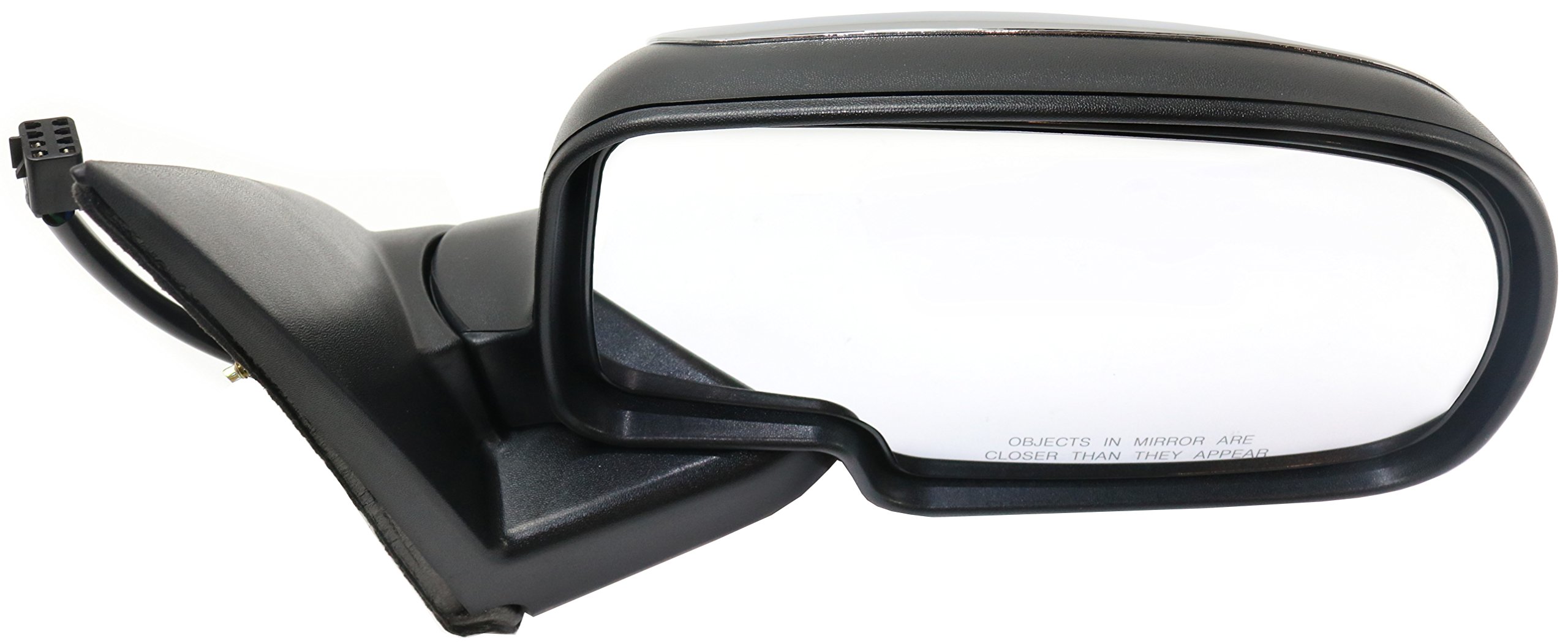 Kool Vue Right Power Non-Heated Door Mirror Compatible With Chevrolet Silverado 1500 1999-2002 Without Puddle Lamp Chrome Extended Cab & Standard Cab
