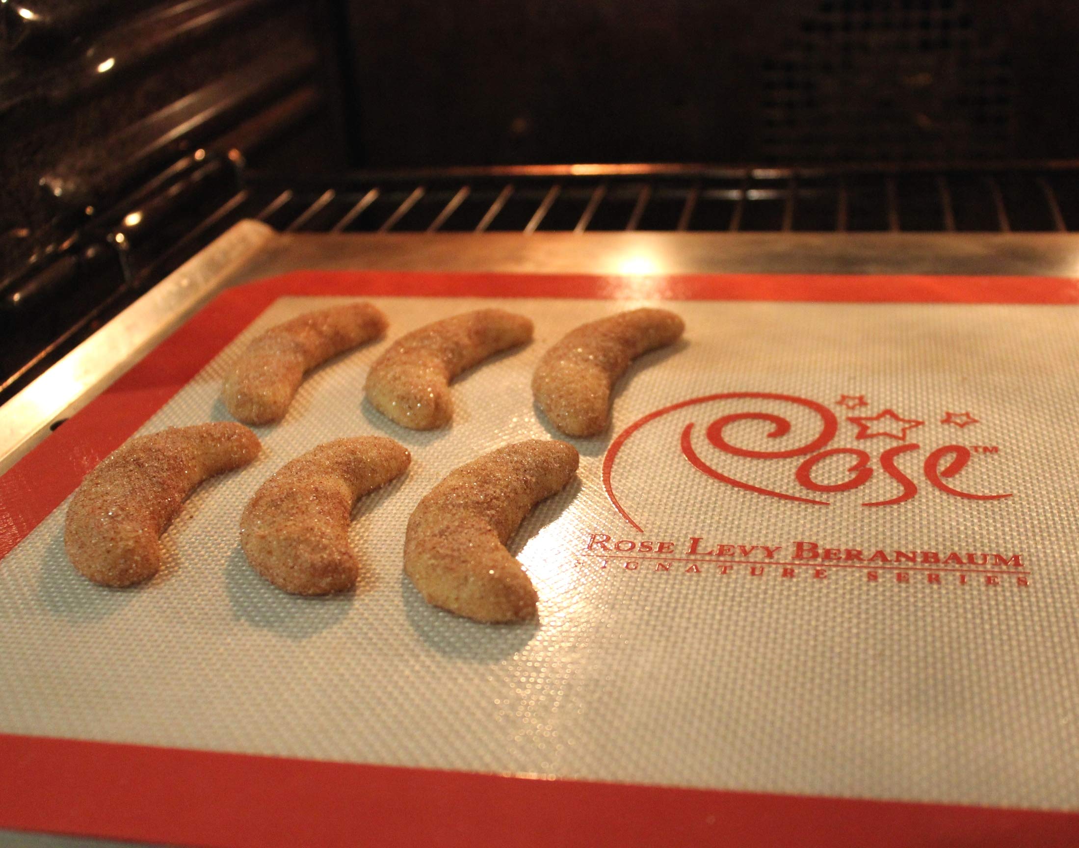 Rose Levy Beranbaum Signature Series Rose's Half 13" x 18" Sheets Non-Stick Silicone Baking Mat, 11.75" x 16.5", Tan
