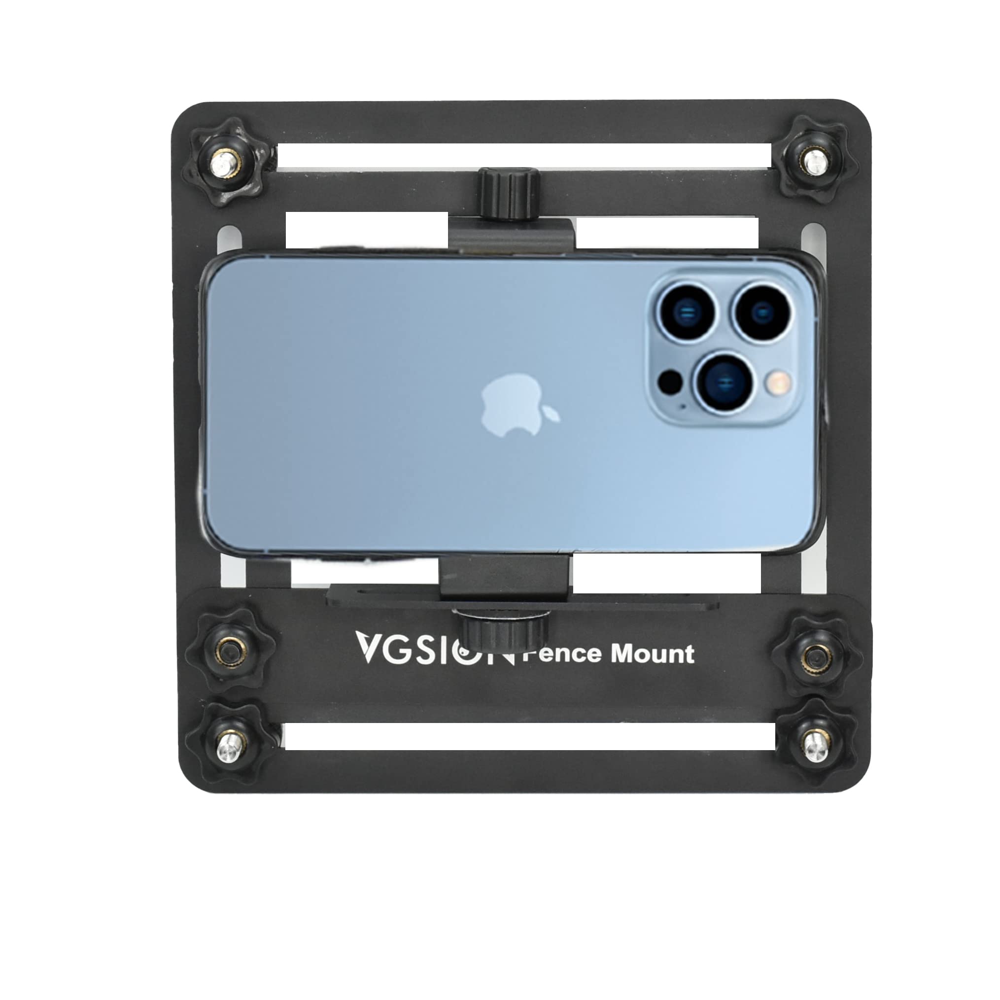 vgsion Baseball Fence Mount for Action Camera and Cellphone Support Charging When Recording, Compatible with GoPro Hero 10, Hero 9, Hero 8, Hero 7, iPhone, Samsung Galaxy