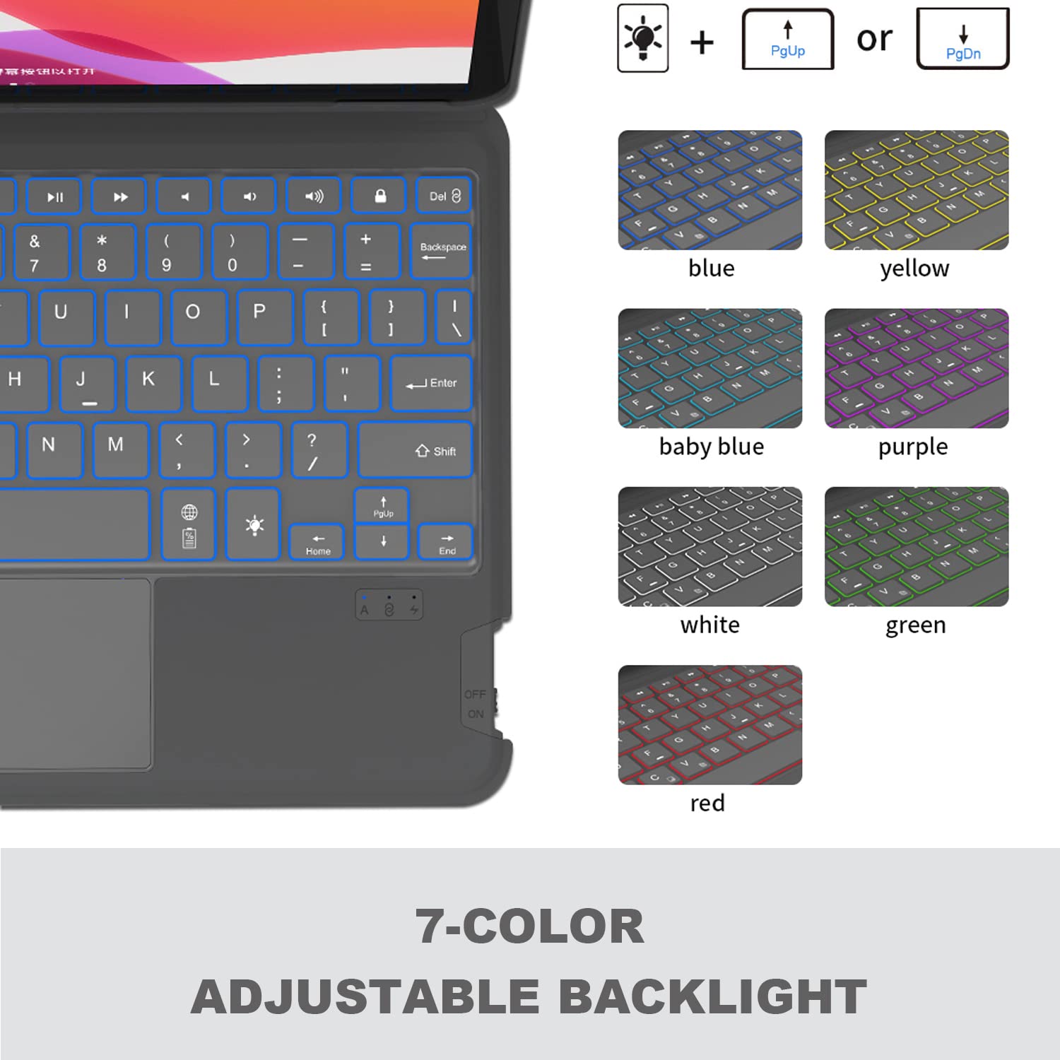 WIWU iPad Pro 11 Inch Case with Keyboard(2022 4th-2018 1st Gen), iPad Air 5th/4th Gen, iPad Pro Keyboard Case with Trackpad, Detachable Wireless Keyboard for iPad Pro 11 Inch