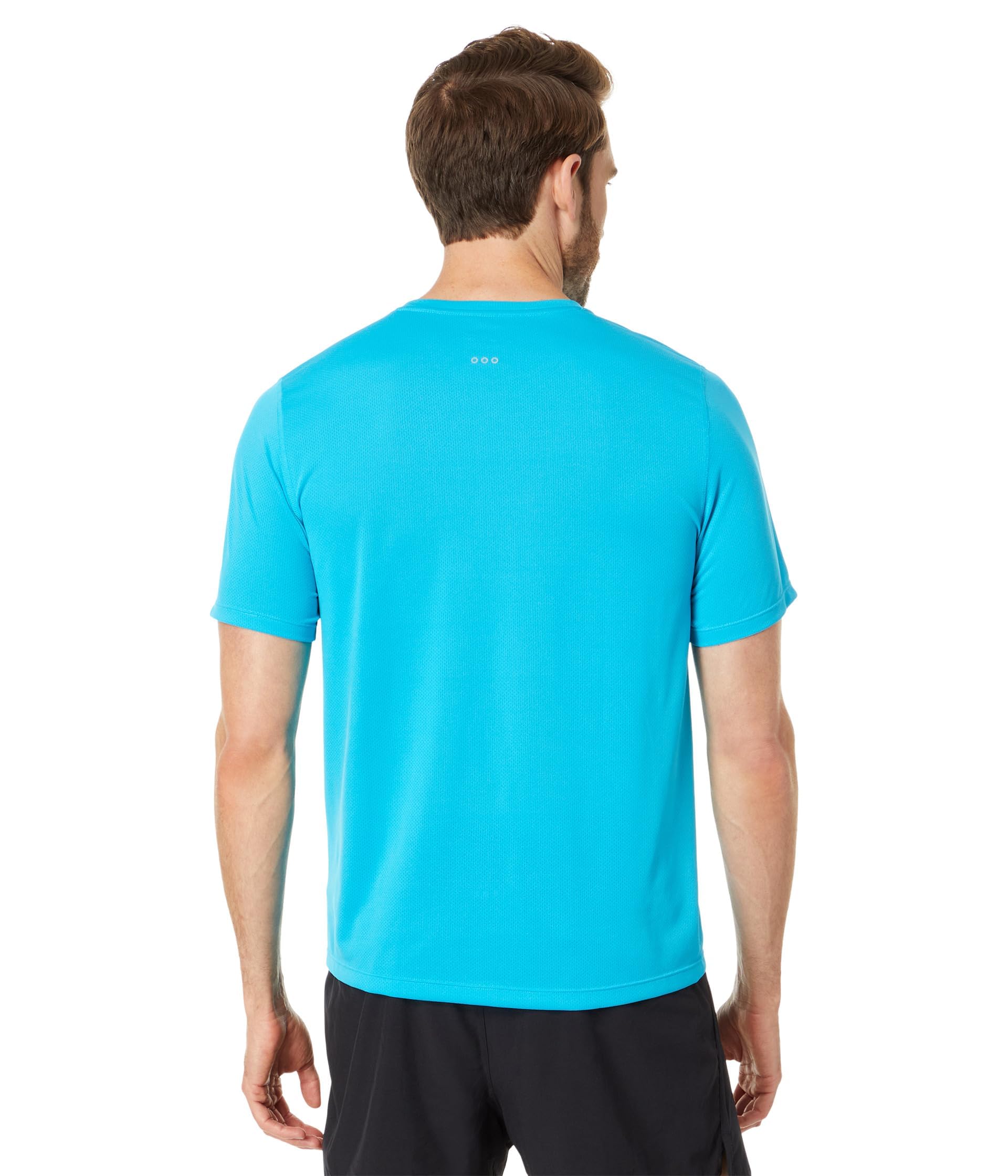 Saucony Men's Stopwatch Short Sleeve Light Grey Heather M