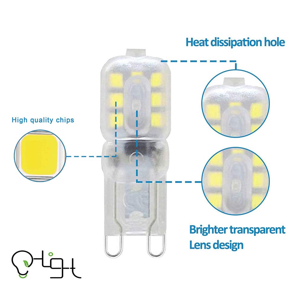 OHLGT G9 LED Bulb… (G9-3W-6500K-6P)