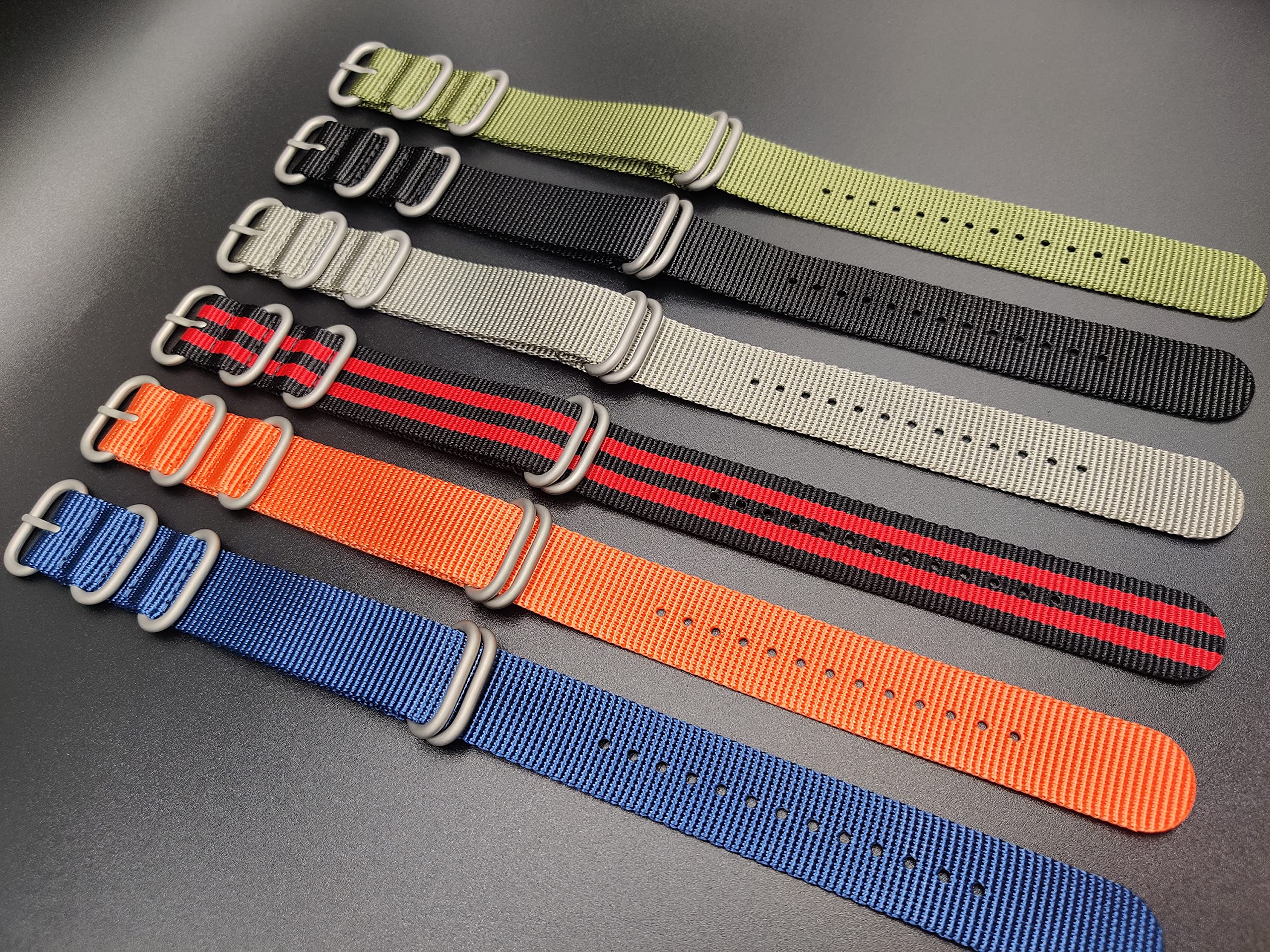 Lijinlan Military Ballistic Nylon Strap Replacement G-Shock Watch Bands Compatible with Casio G-Shock Watch Model GW100/GA100/GA400/GD120/ DW-D5500 /DW5600E/ DW6900/DW-9052/GWM5610/GW9400 (Black)