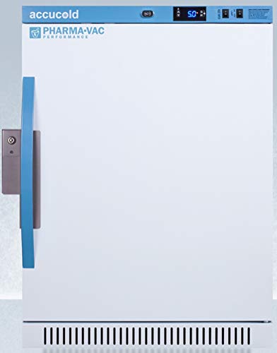 Summit Appliance ARS6PV Pharma-Vac Performance Series 6 Cu.Ft. Freestanding ADA Height Vaccine All-refrigerator with Auto Defrost, Factory-installed Lock, Digital Thermostat and White Cabinet