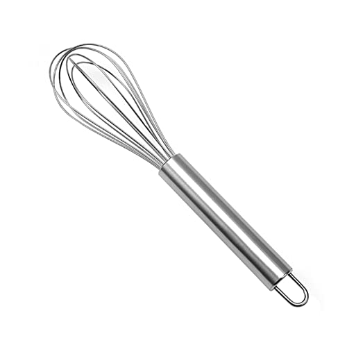 kitchen Wire Whip, Stainless Steel Spring Whisk, LightWeight Manual Mixers, Portable Cream Egg Beater, Anti Rust Spring Egg Whisk, Versatile Egg Mixing Tool, Durable Wire Whip for Cooking Whipping