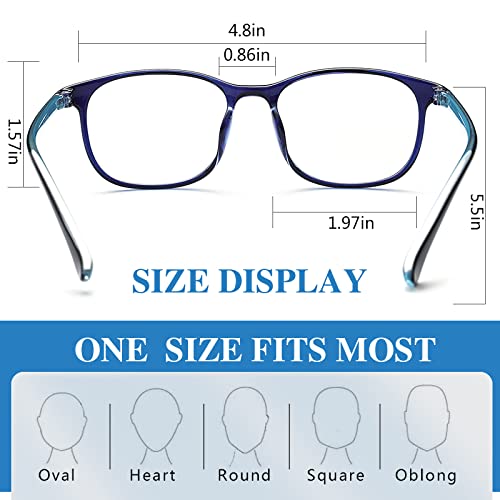 NodNod Blue Light Blocking Glasses, Anti Eyestrain and UV Ray Computer Gaming Reading Glasses for Women and Men