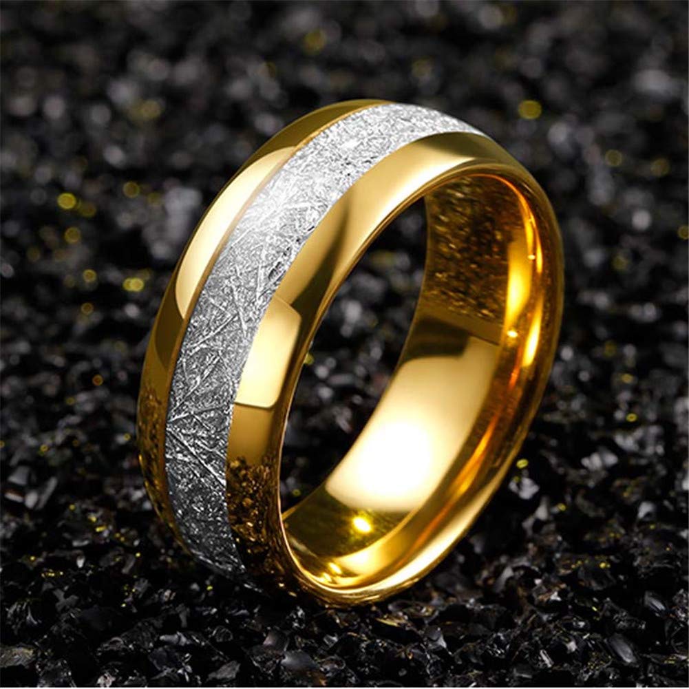 LOVERSRING His and Hers Wedding Ring Sets Couples Rings 2pc 10K Yellow Gold Filled Cz Wedding Engagement Ring Bridal Sets Tungsten Carbide Wedding Band