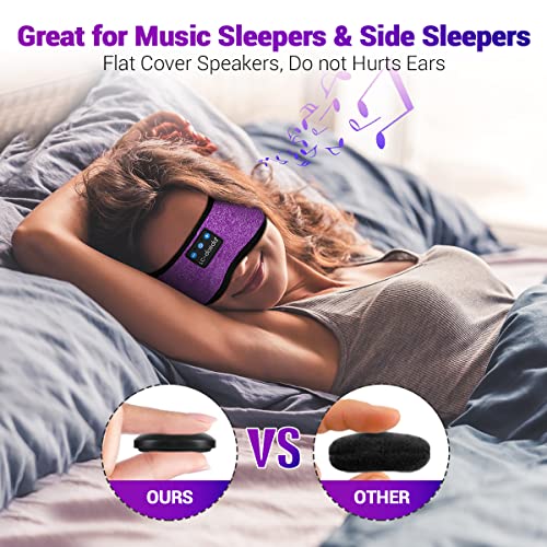 LC-dolida Sleep Headphones Bluetooth Headphones, Sleep with Bluetooth Headphones Sleep Headphone Bluetooth with Thin Speaker Handsfree Gadgets Best Gift Ideas
