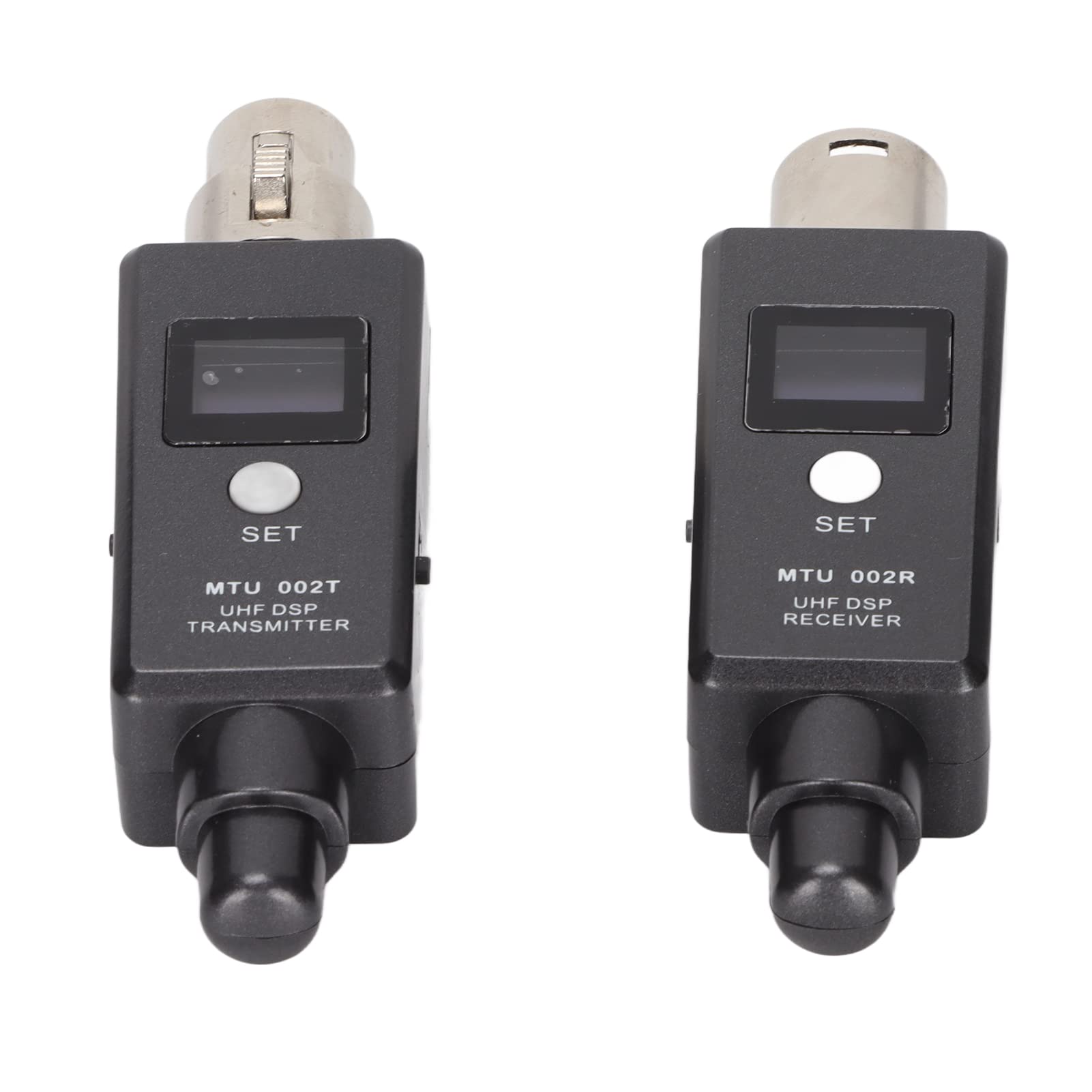 RongM Wireless Microphone XLR Transmitter, Clear LCD Display Wireless Microphone Adapter ABS for Audio Mixer (Rongm93doe0u4gc)
