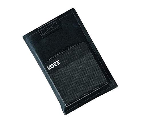 KORE Men's Slim Wallet + Carbon Fiber Money Clip [RFID Block]