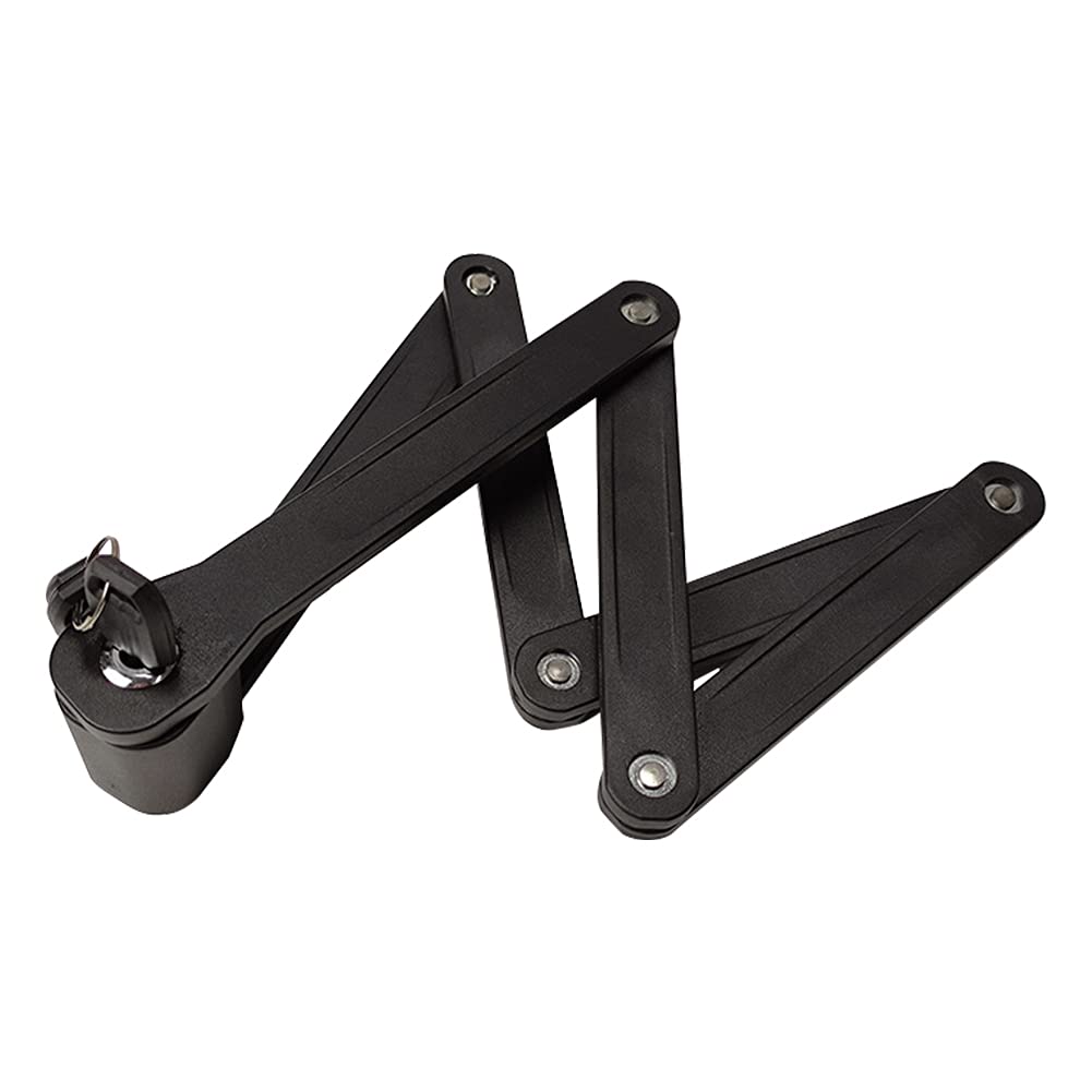 Portable Folding Bike Lock 6 Joints Anti Theft Combination Bicycle Lock with 3 Keys Heavy Duty Bike Lock Bike Accessory