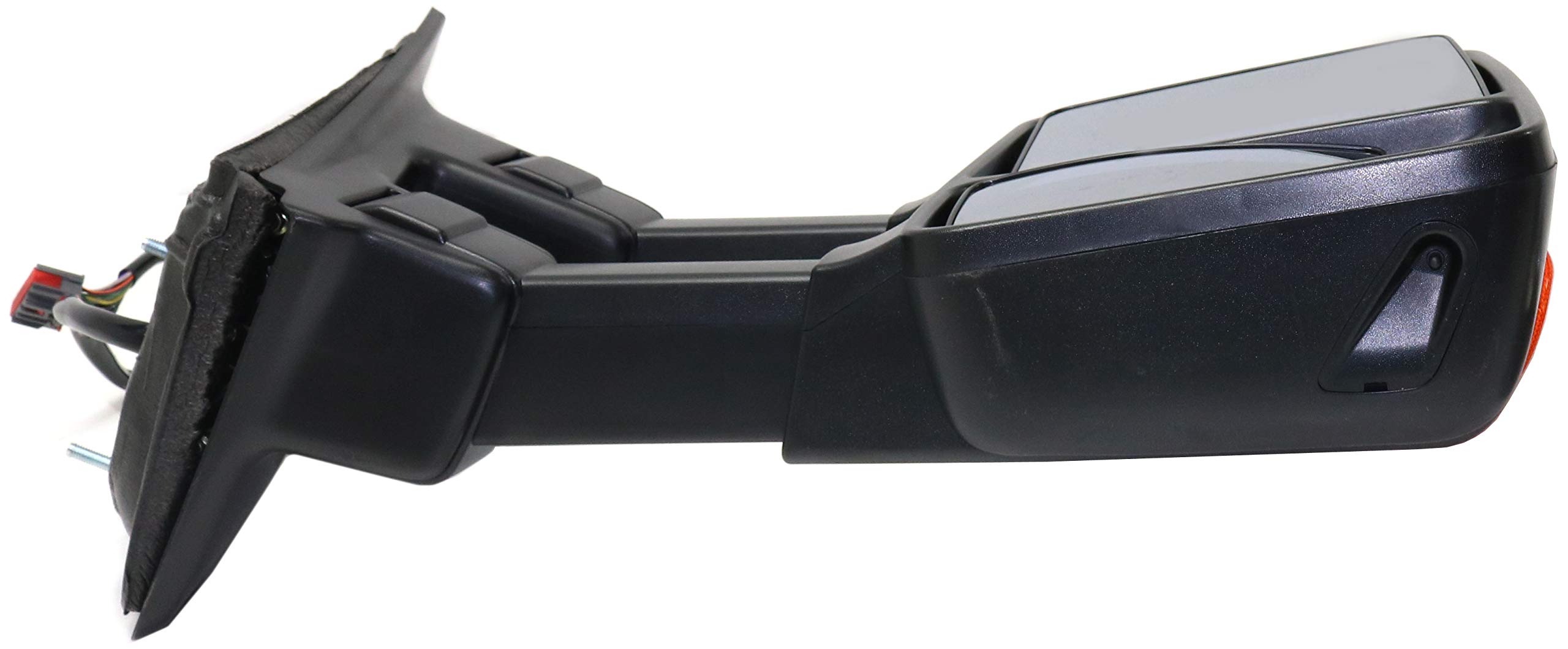 Kool Vue Passenger Side Power Heated Towing Mirror for Ford F-250 Super Duty F-350 Super Duty 2011-2016 Power Fold With Signal Light & Memory; Without Blind Spot Light Auto Extend with 2 Caps