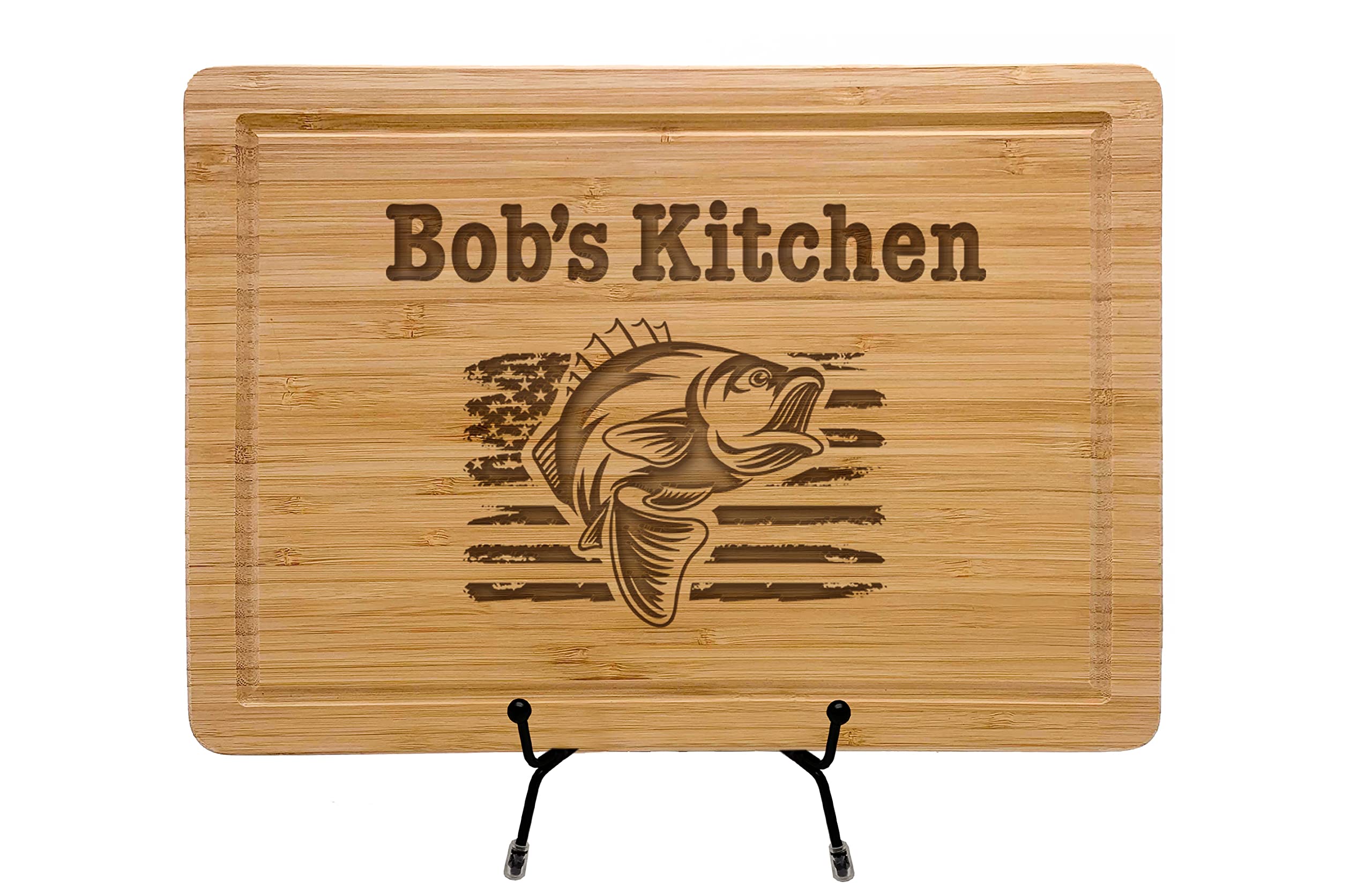 Personalized Walnut Cutting Boards, Custom Fathers Day Gift, USA Flag Sign, Bamboo Chopping Board For Meat, Dad Gifts, BBQ Grilling Gifts For Men, Kitchen Gift, Serving Tray, Chef Cooking Gifts