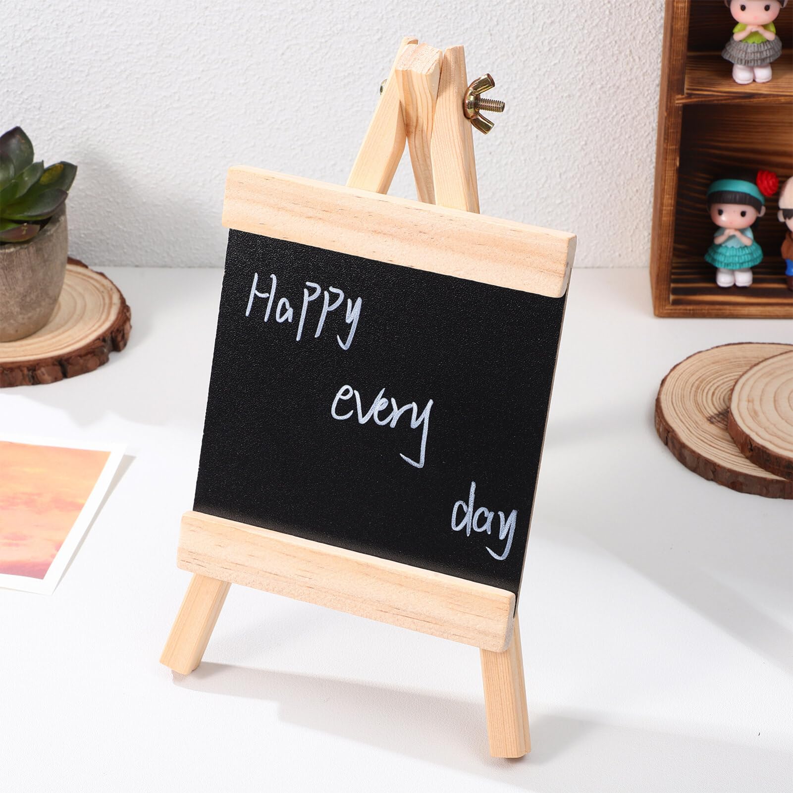 MAGICLULU Kitchen Chalkboard Coffee Shop Decor Wooden Blackboard Reusable Chalkboard Mini Chalkboard Signs for Home Decor Dessert Table Sign Chalk Board Signs Desktop The Sign Ornaments