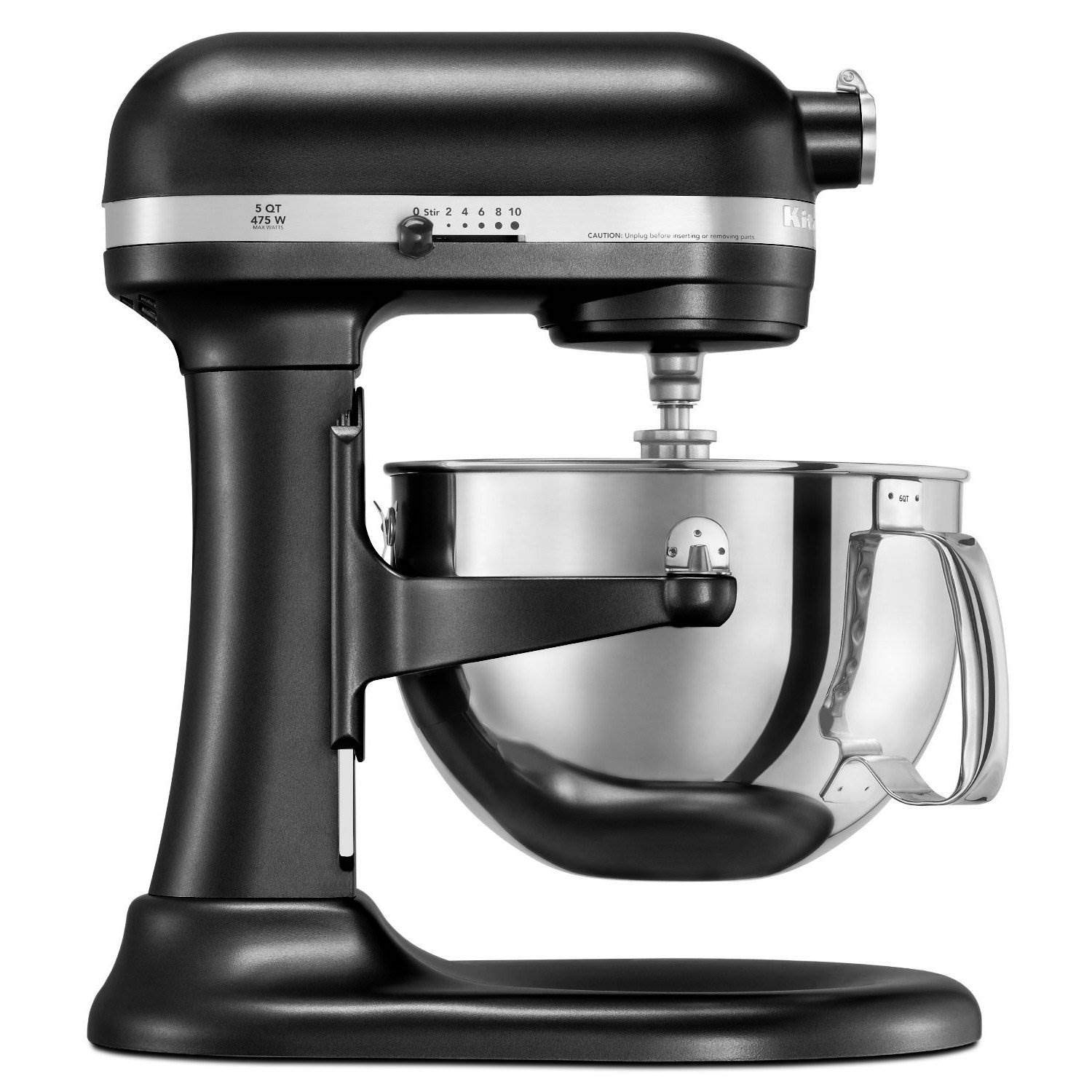 KitchenAid Professional HD Series Stand Mixer RKG25HOXOB , 5-Quart, Onyx Black, (Renewed)
